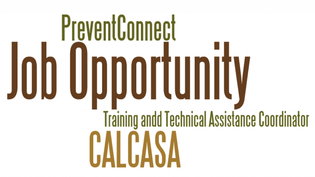 Opportunity to join the PreventConnect/CALCASA Prevention Team ...