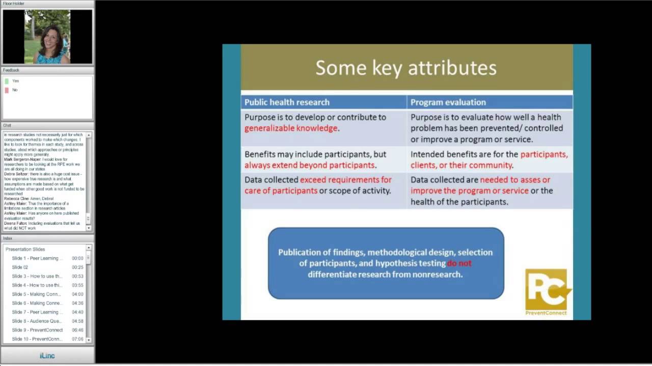 Peer Learning Forum – Improving our Practice: Evaluating Sexual and ...