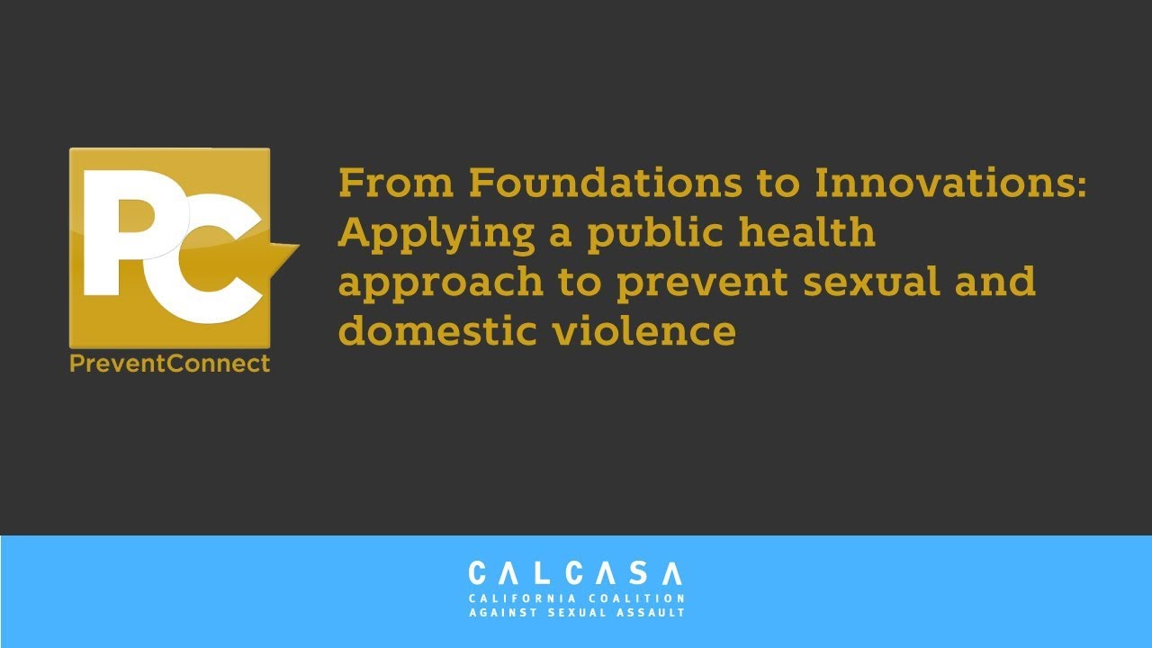 From Foundations to Innovations: Applying a public health approach to ...