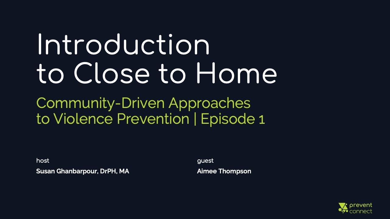 Introduction to Close to Home: Community-Driven Approaches to Violence ...