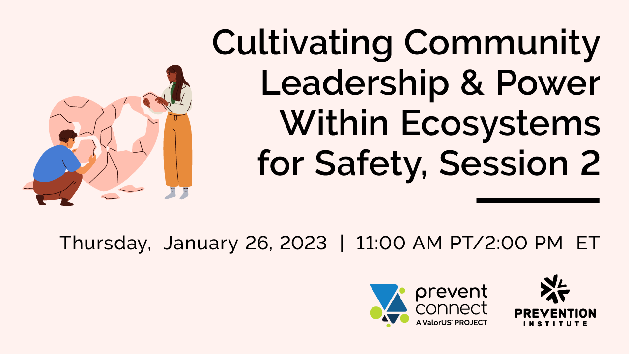 Cultivating Community Leadership & Power Within Ecosystems for Safety ...