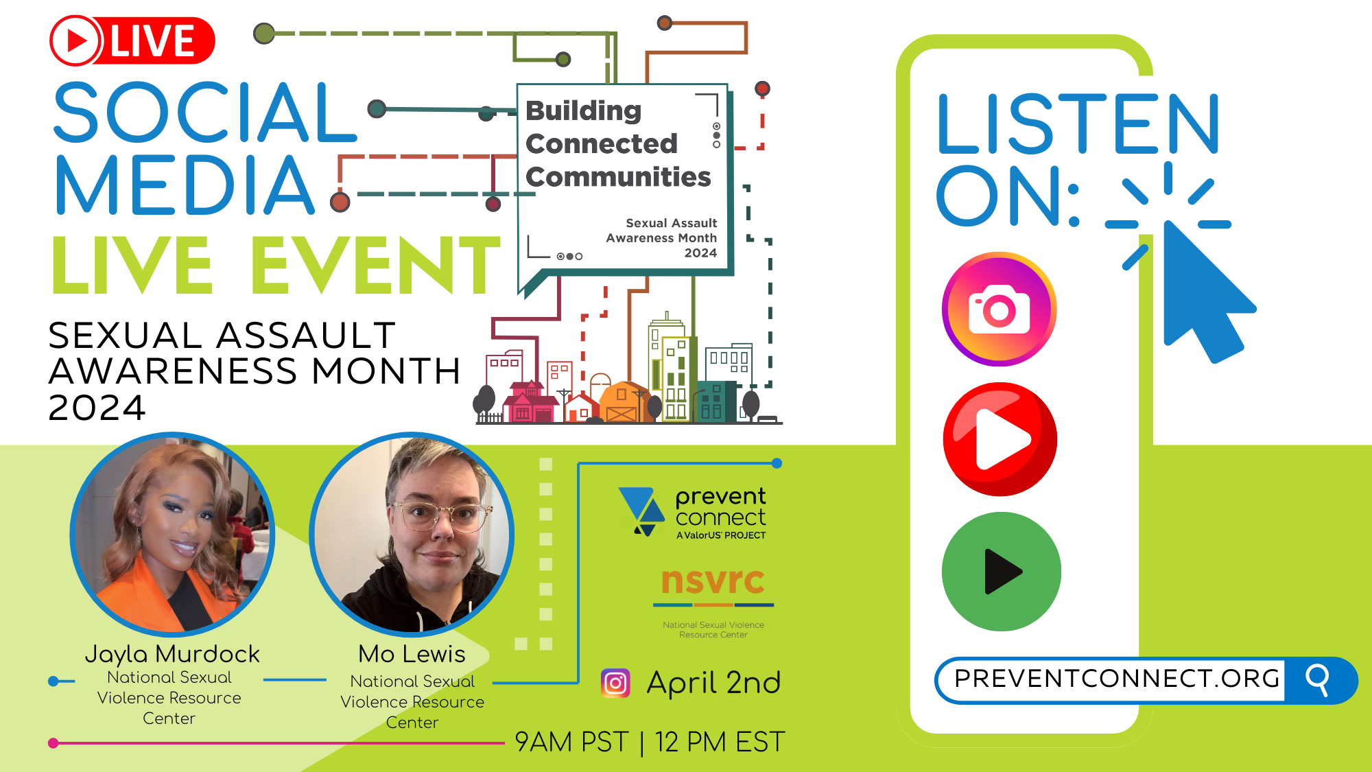 Building Connected Communities: Sexual Assault Awareness Month 2024 – PreventConnect.org